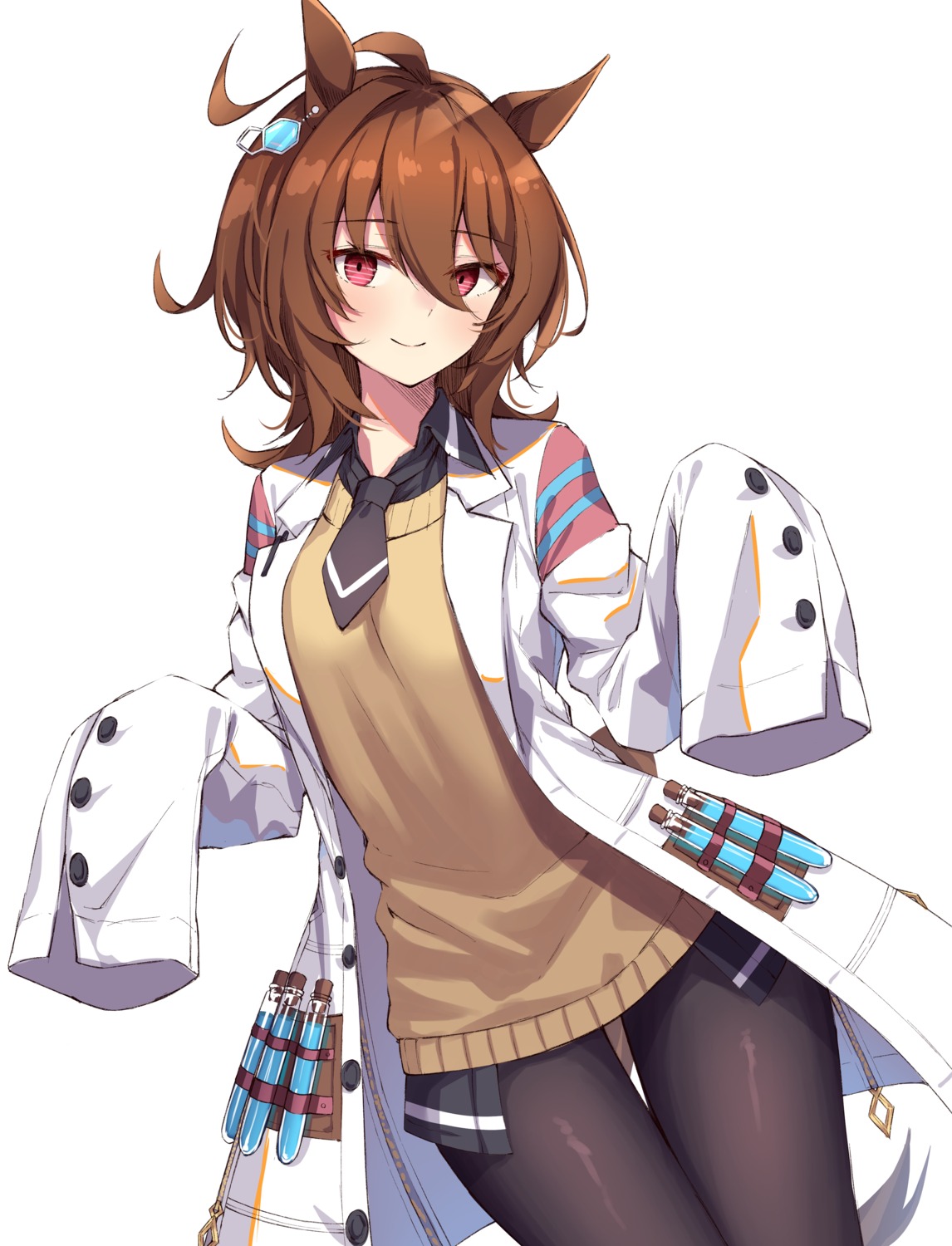 niyun (n niyu) uma musume pretty derby agnes tachyon (umamusume) animal ears pantyhose sweater ...